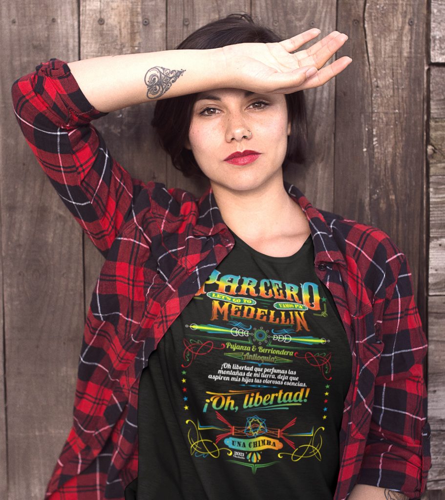 Camiseta Parcero/Parcera - Made in parce - MegaShop Medellín