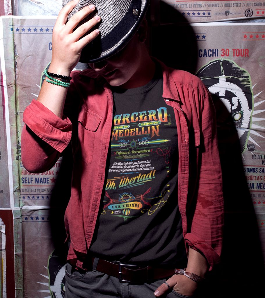 Camiseta Parcero/Parcera - Made in parce - MegaShop Medellín